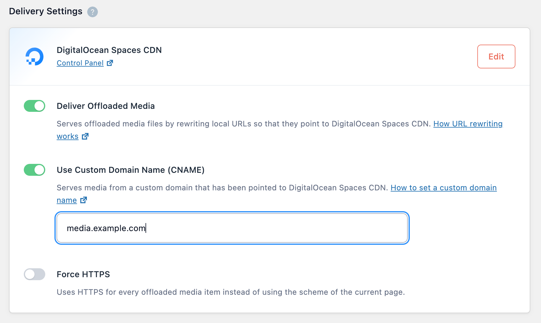 DigitalOcean Spaces CDN Setup