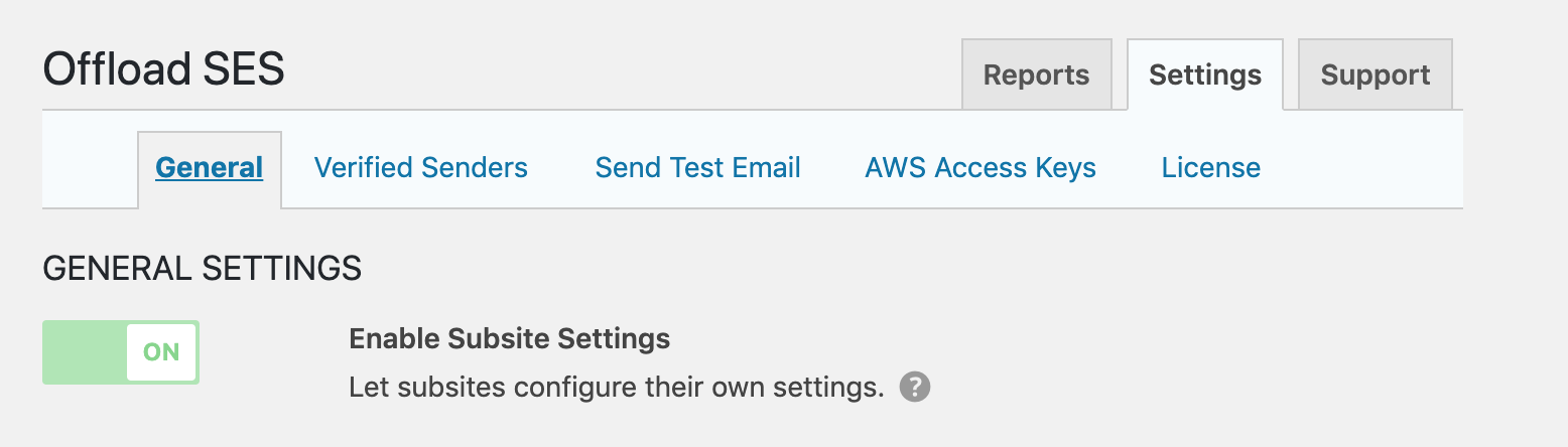New in WP Offload SES: Subsite Settings for WordPress Multisite