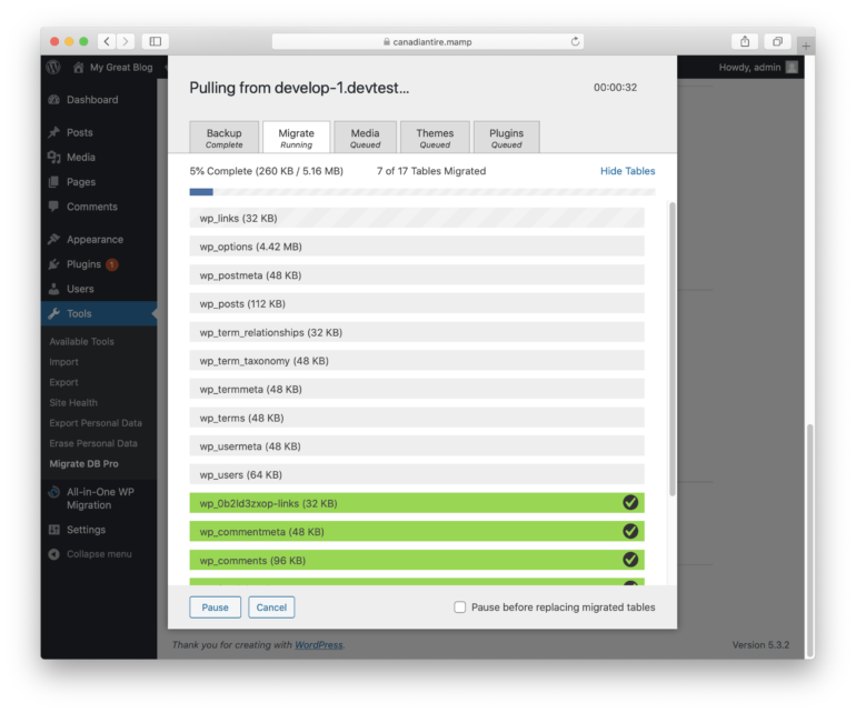 Migrating your entire WordPress site using WP Migrate DB Pro (Deprecated)