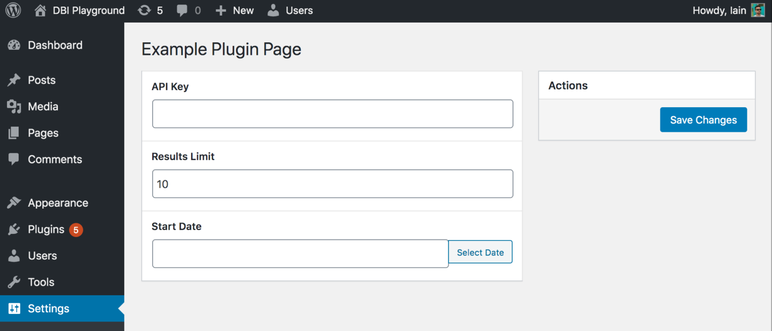 5 Ways To Create A Wordpress Plugin Settings Page