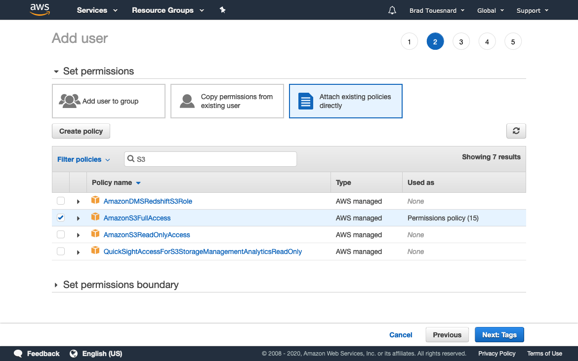 Amazon S3 Quick Start Guide