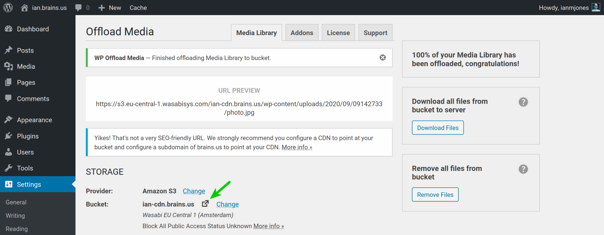 Offload Your WordPress Media to Wasabi Using WP Offload Media | Delicious Brains