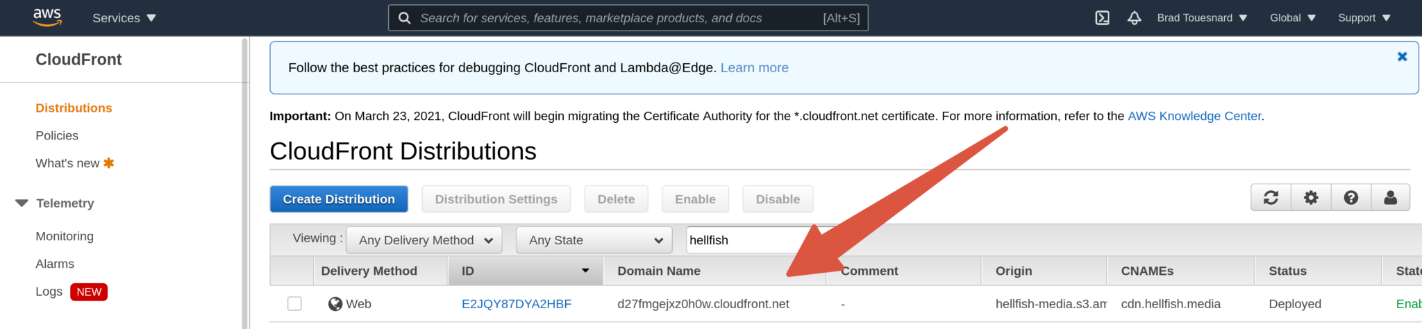 CloudFront Setup for Media Offloaded to Amazon S3