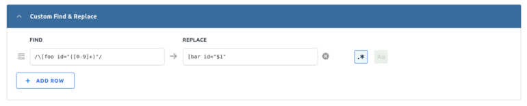 Find & Replace Fields