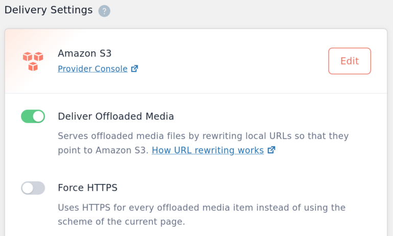 CloudFront Setup for Media Offloaded to Amazon S3