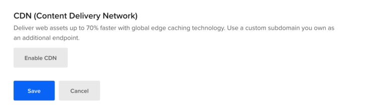 DigitalOcean Spaces CDN Setup