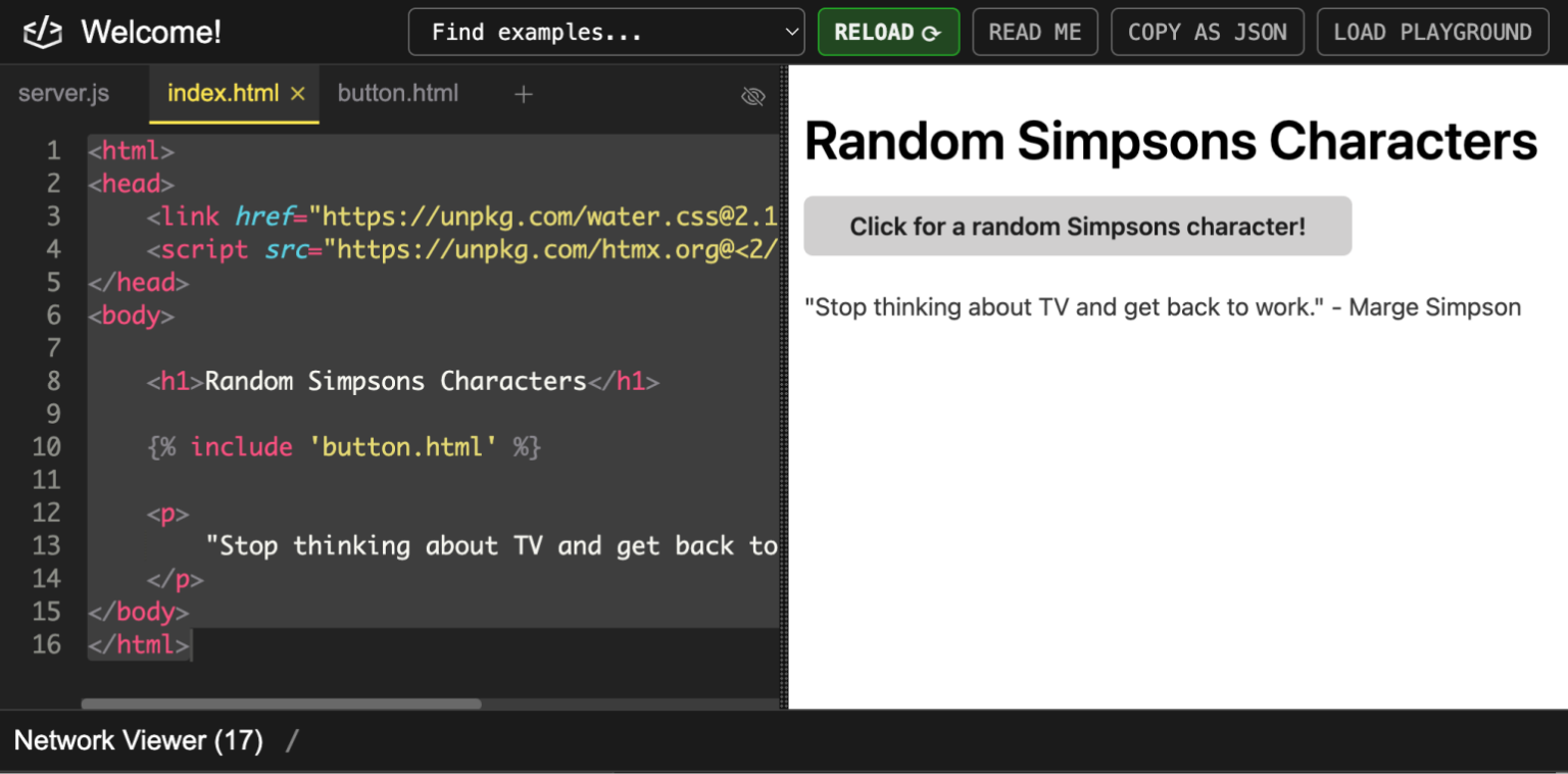 Creating UI Elements With HTMX